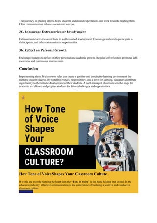 36 Classroom Rules for Student Success: Building a Foundation for ...