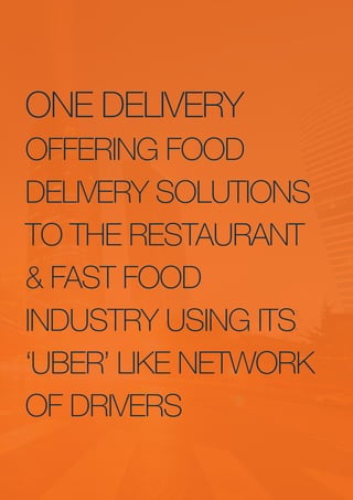 One Delivery Proposal | PDF