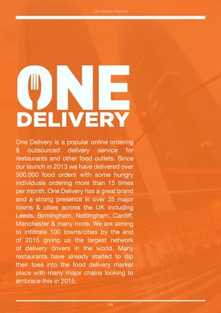 One Delivery Proposal | PDF