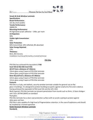 SELGO COMPANY PROFILE 2015 | DOC