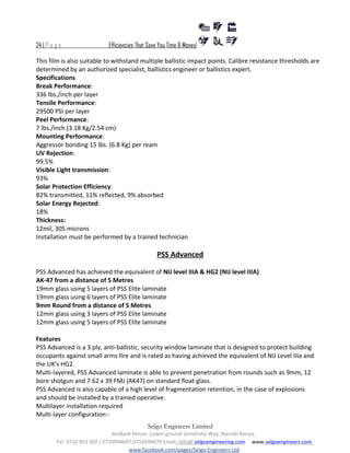 SELGO COMPANY PROFILE 2015 | DOC