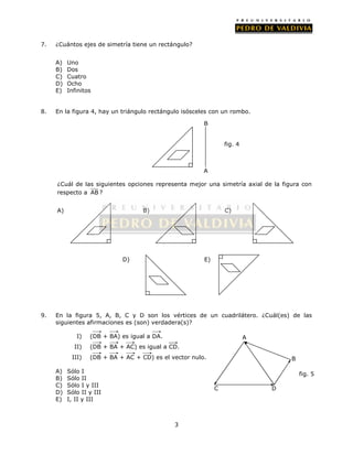 36 ejercicios vectores, isometrías y teselaciones | PDF