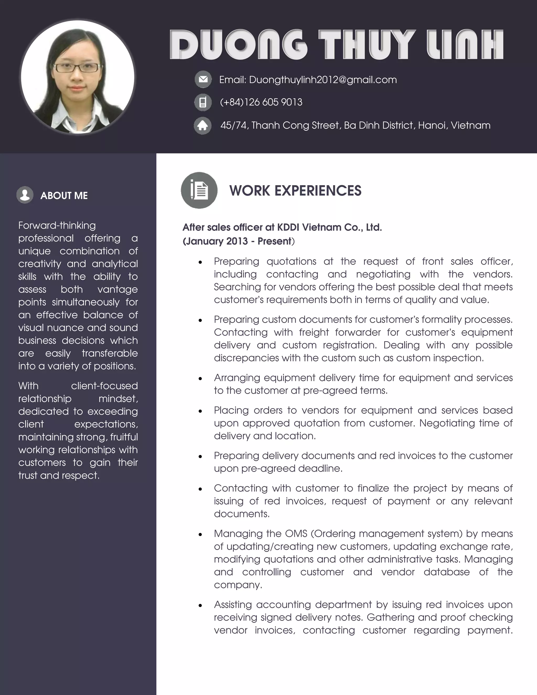Duong-Thuy-Linh-Resume | PDF