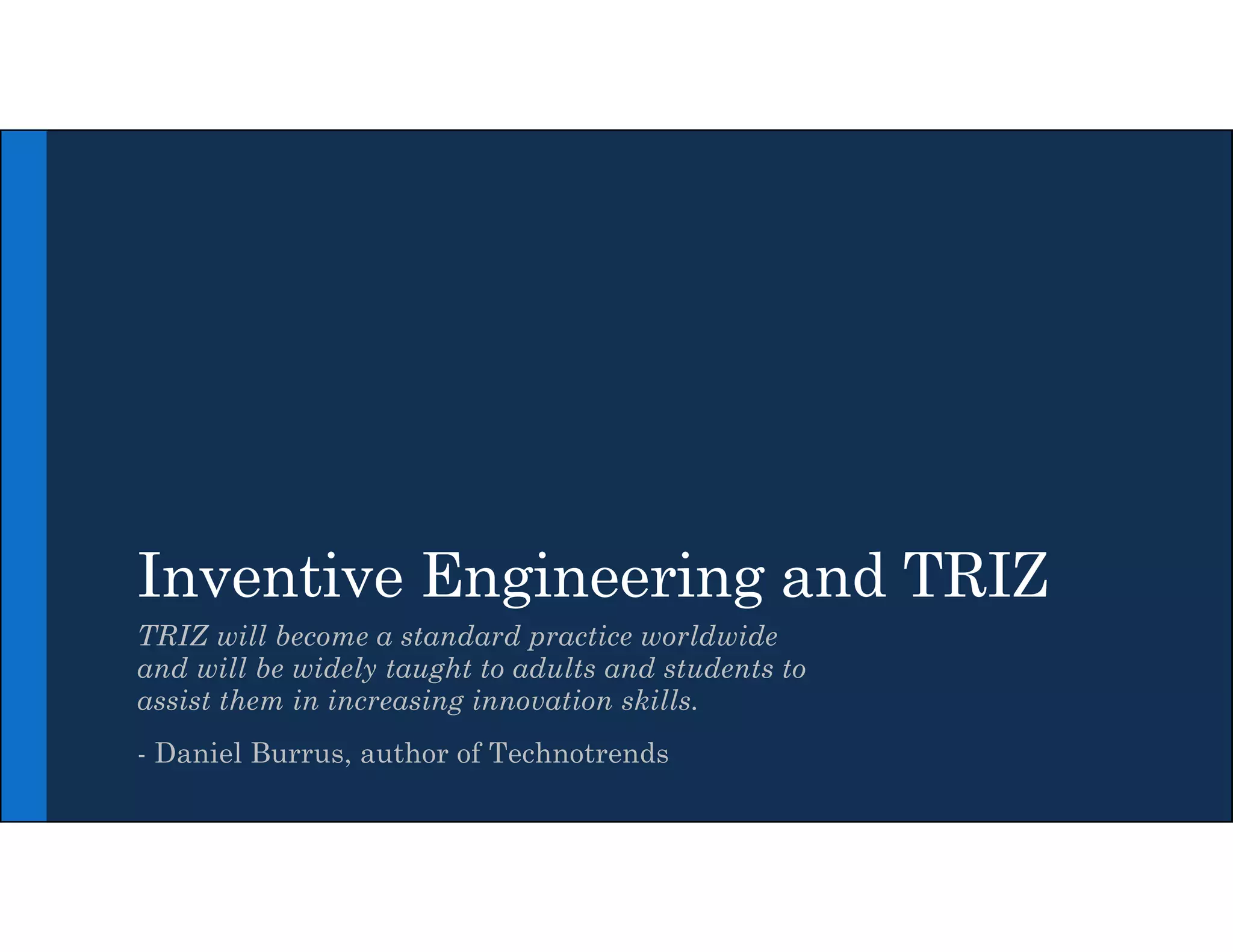 TRIZ-Overview_150430 | PDF