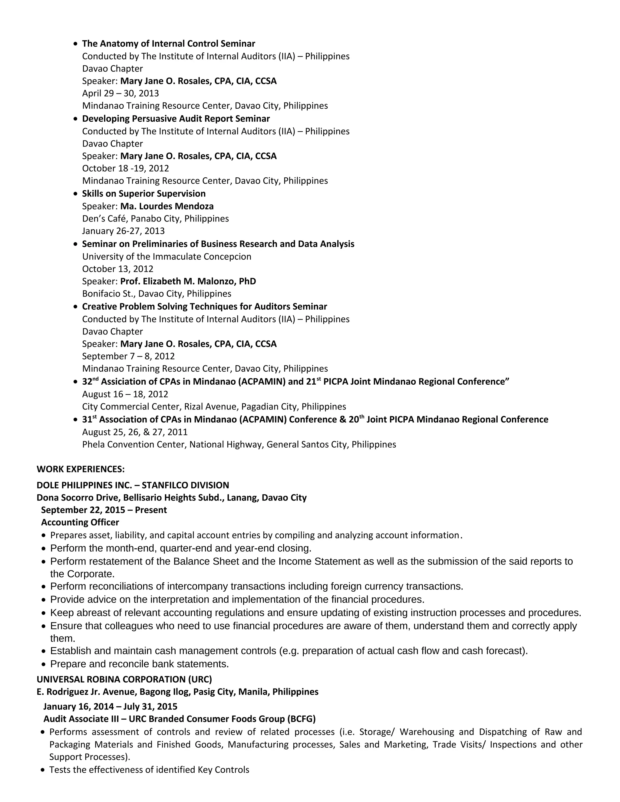 LewiMatDexterBello_resume | DOC | Business Accounting & Finance | Business