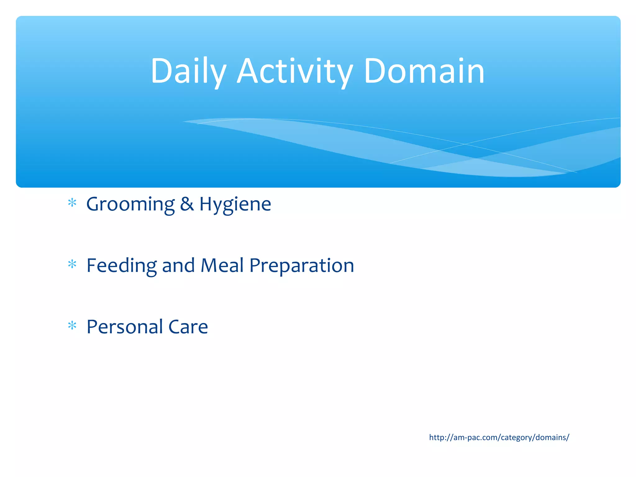 Activity Measure for Post Acute Care (AM-PAC | PPT