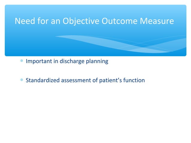 Activity Measure for Post Acute Care (AM-PAC | PPT | Physical Therapy ...