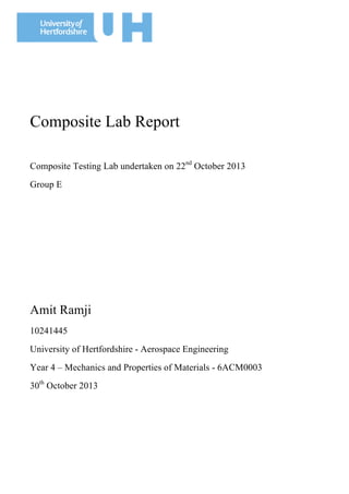 Composite Lab Report | PDF