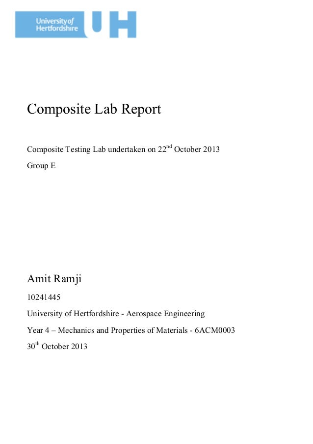 Composite Lab Report