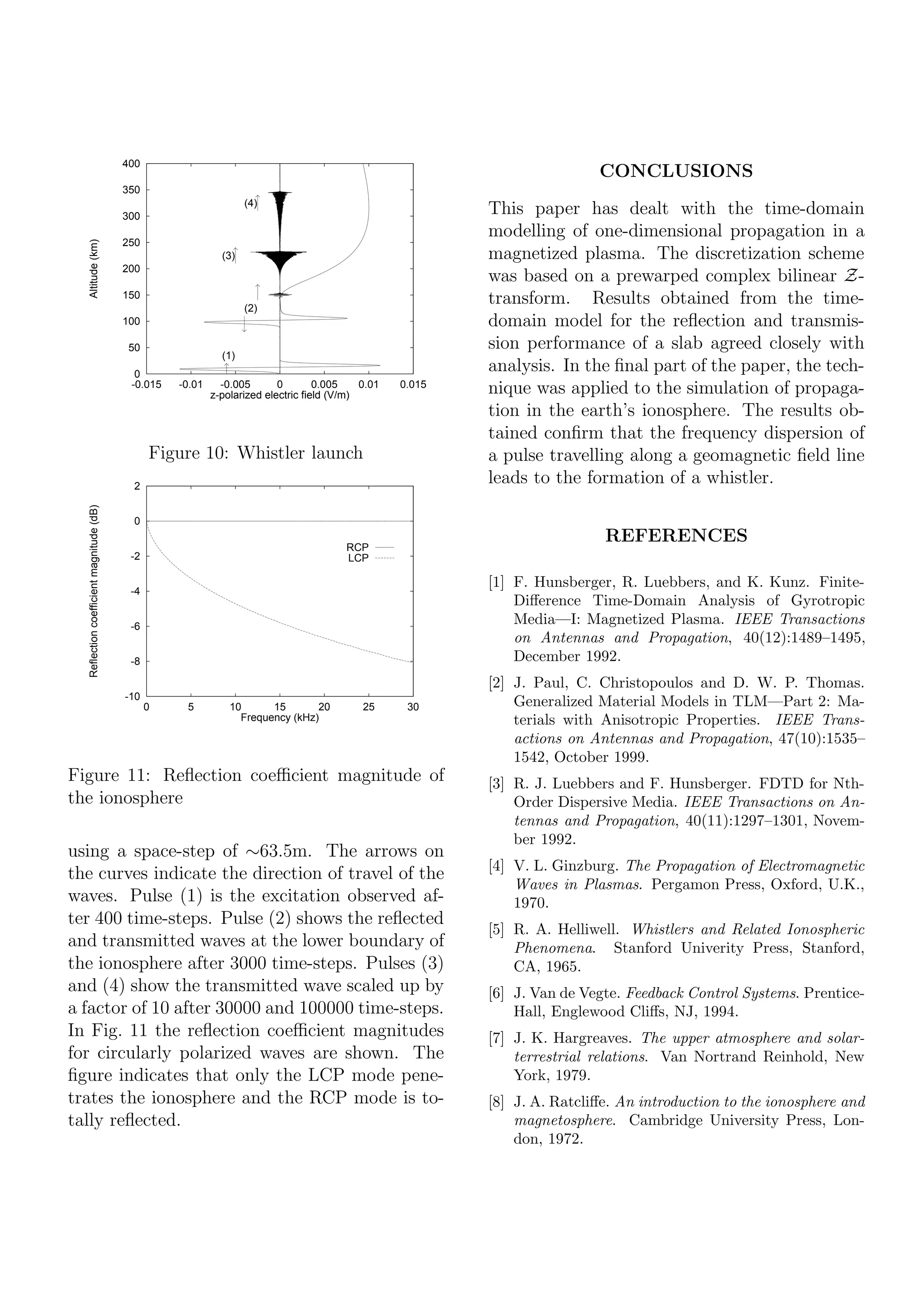 Time Domain Simulation Of Electromagnetic Wave Propagation In A
