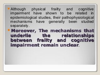 Cognitive frailty | PPT