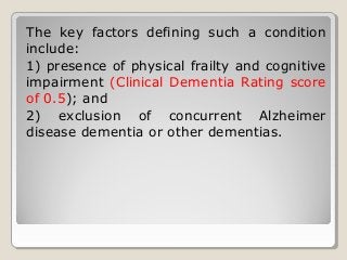 Cognitive frailty | PPT