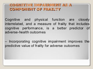 Cognitive frailty | PPT