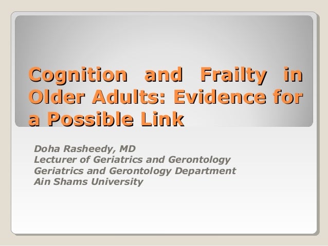 Cognitive frailty | PPT