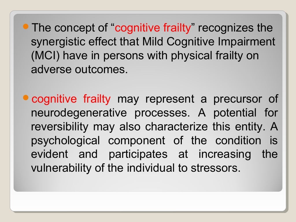 Cognitive frailty | PPT