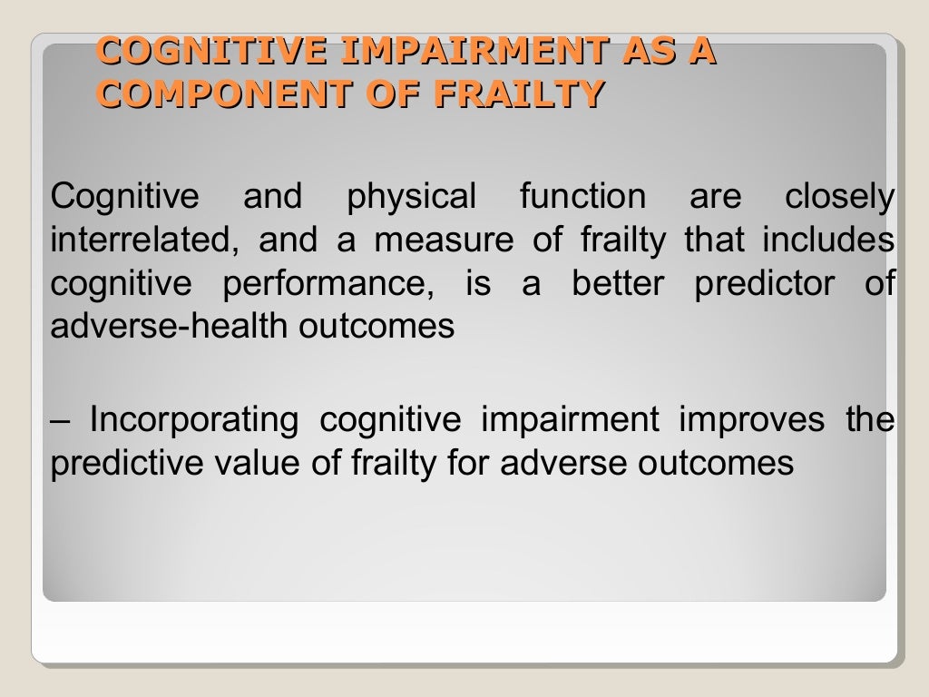Cognitive frailty | PPT