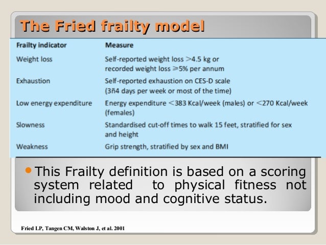 Cognitive frailty
