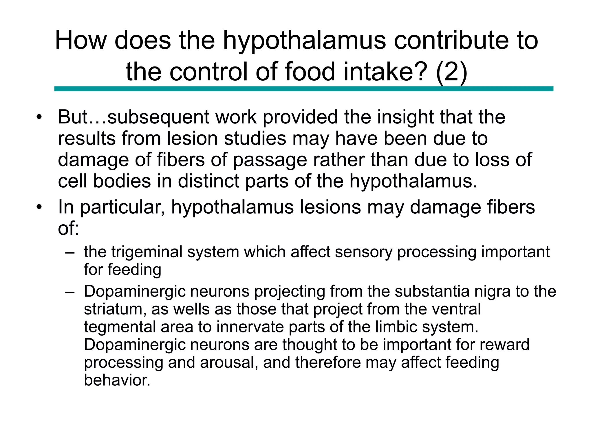 hypothalamus and limbic system | PPT