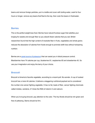 36 potent foods to lose weight & live healthy | PDF