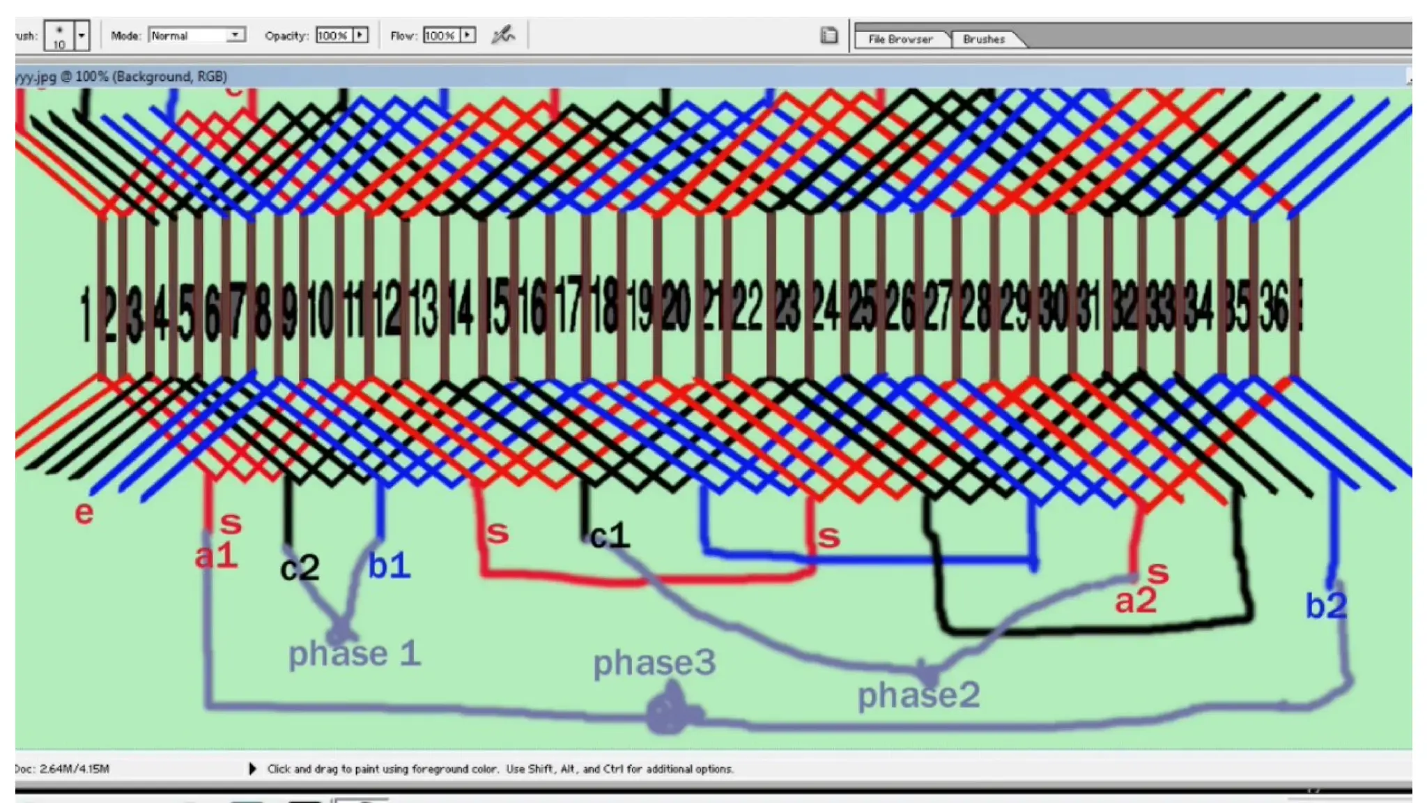 36 slot 1400rpm 4 pole three phase induction Motor winding System .pptx