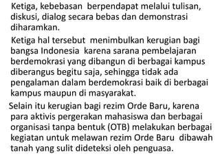 36 Tahun Kampus Kuning Pemasungan Demokrasi dan Pengkhianatan Hasil ...
