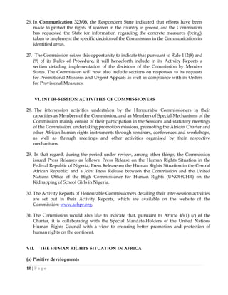 36th Activity Report of the African Commission on Human and Peoples ...