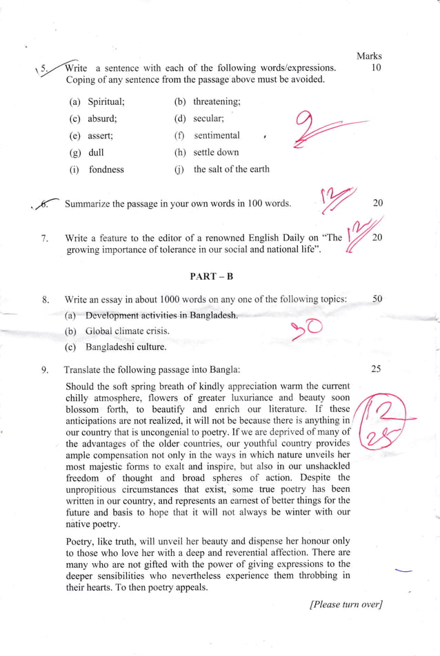 36th bcs written questions (all) | PDF