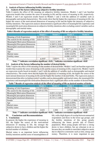 The Effects of Meaning in Life on Fertility Intentions in College ...