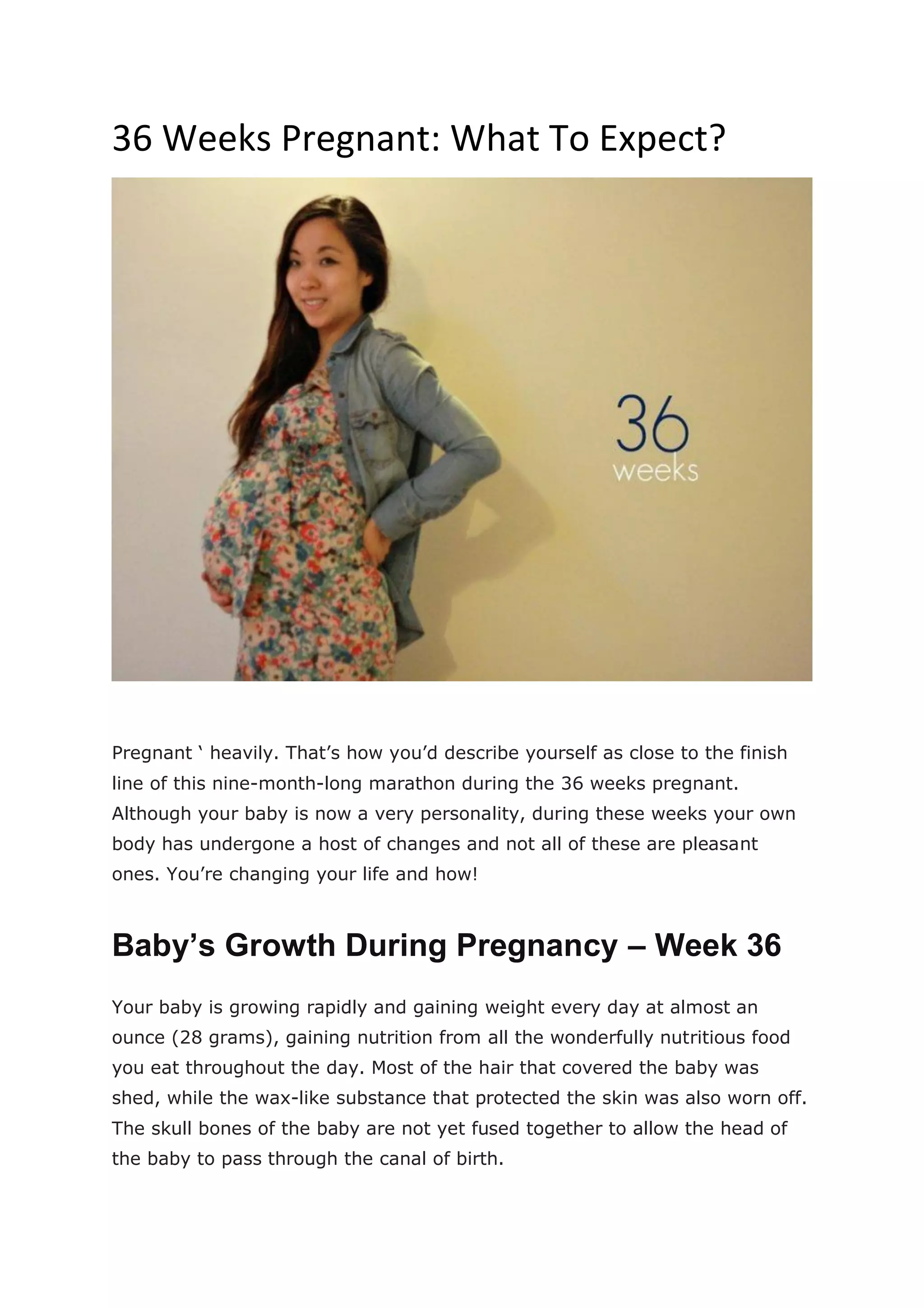 36 weeks pregnant | PDF