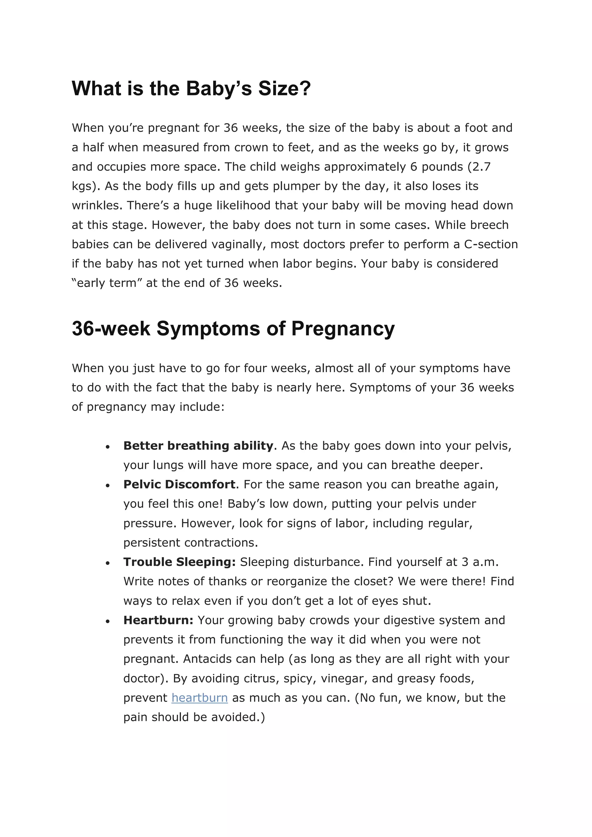 36 weeks pregnant | PDF