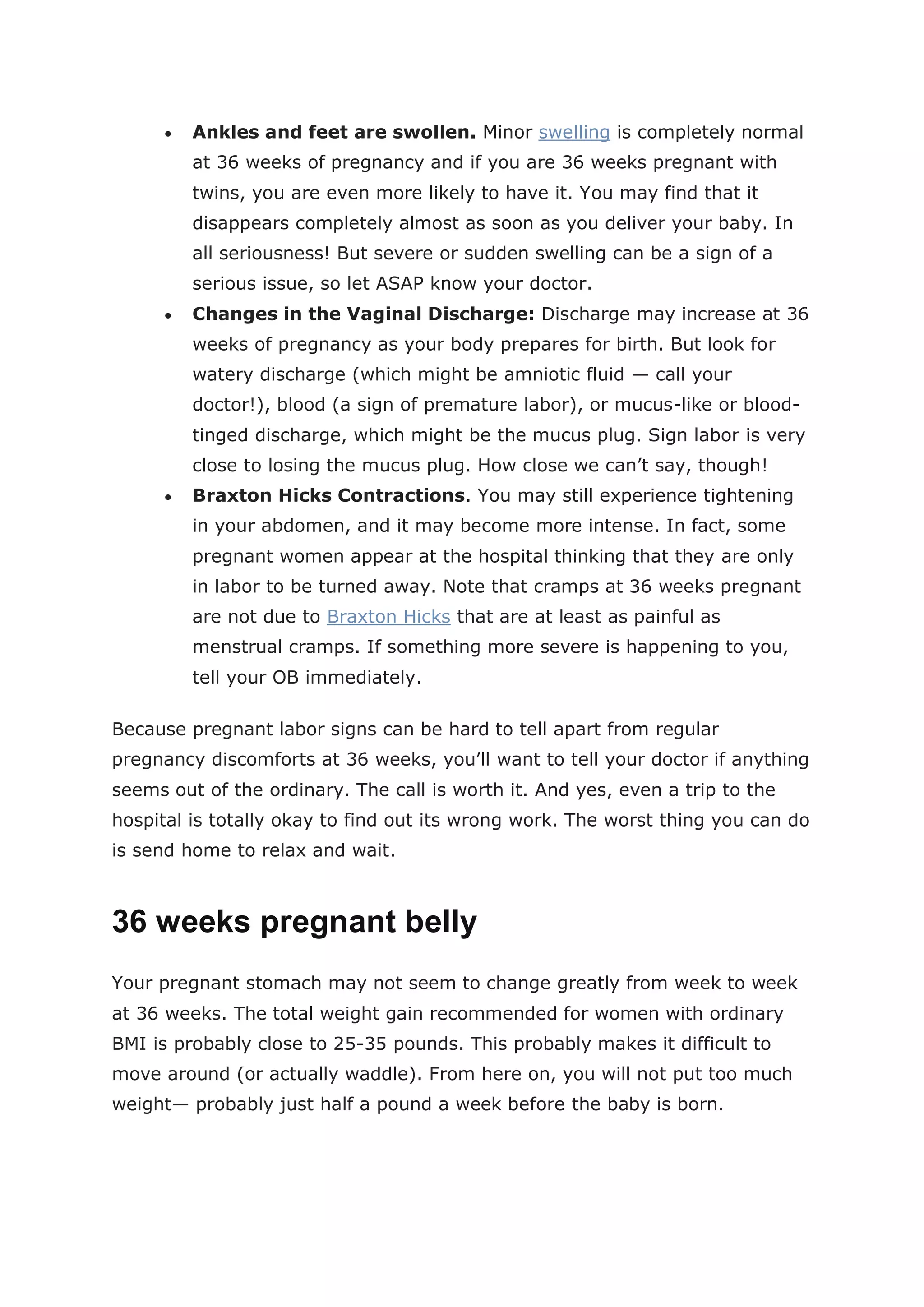 36 weeks pregnant | PDF