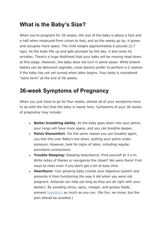 36 weeks pregnant | PDF