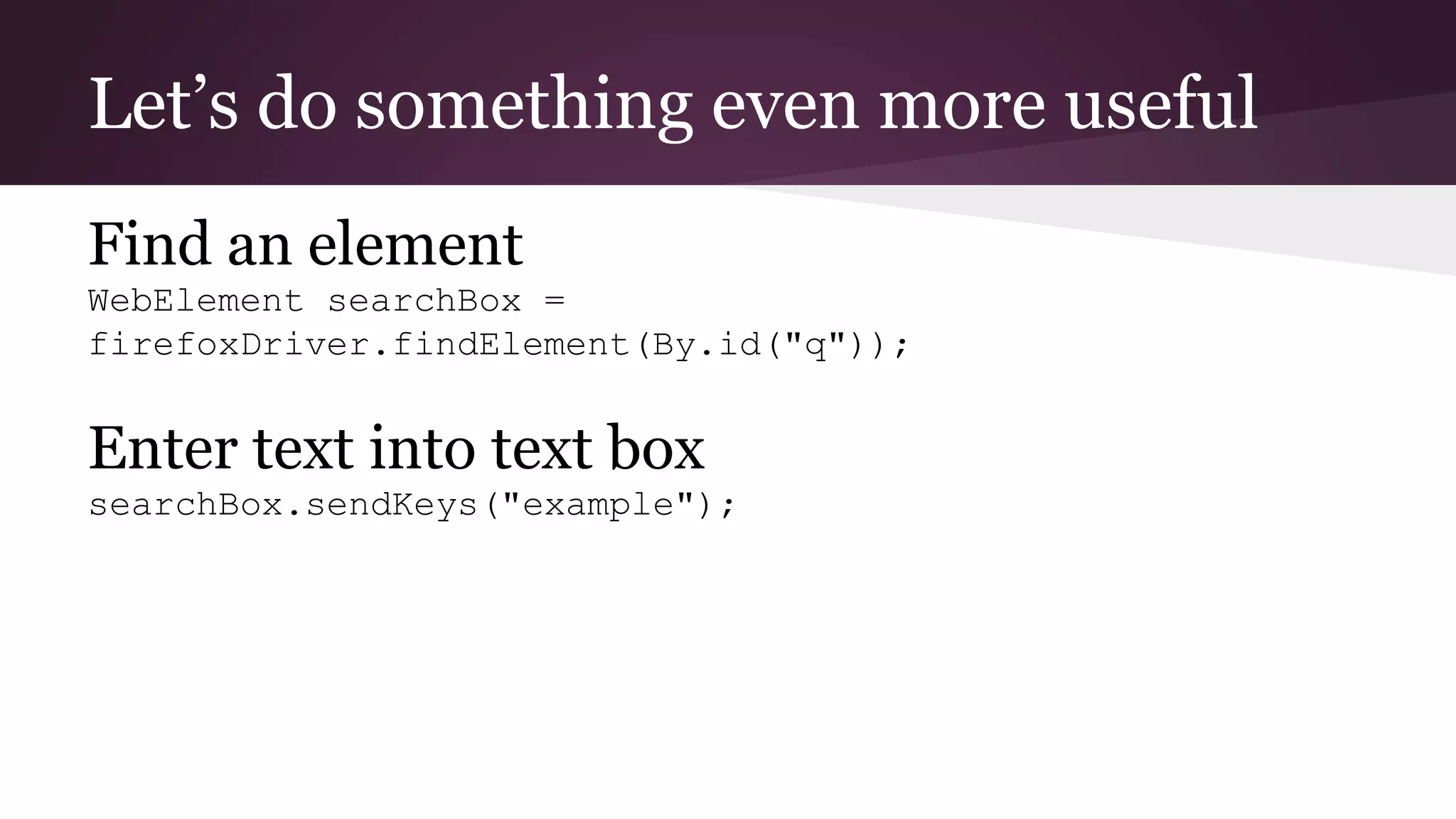 Beginner's guide to Selenium | PPT