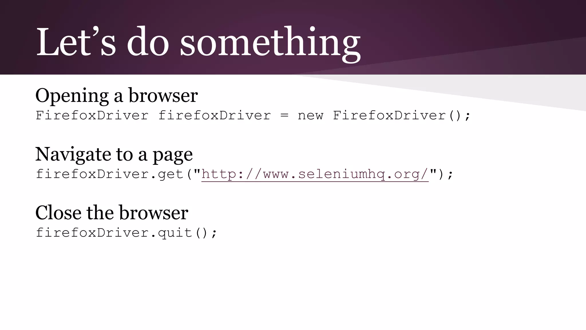 Beginner's guide to Selenium | PPT