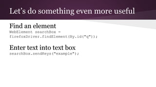 Beginner's guide to Selenium | PPT