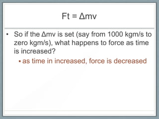 Crumple Zones: Impulse and Momentum | PPTX