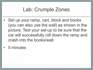 Crumple Zones: Impulse and Momentum | PPTX
