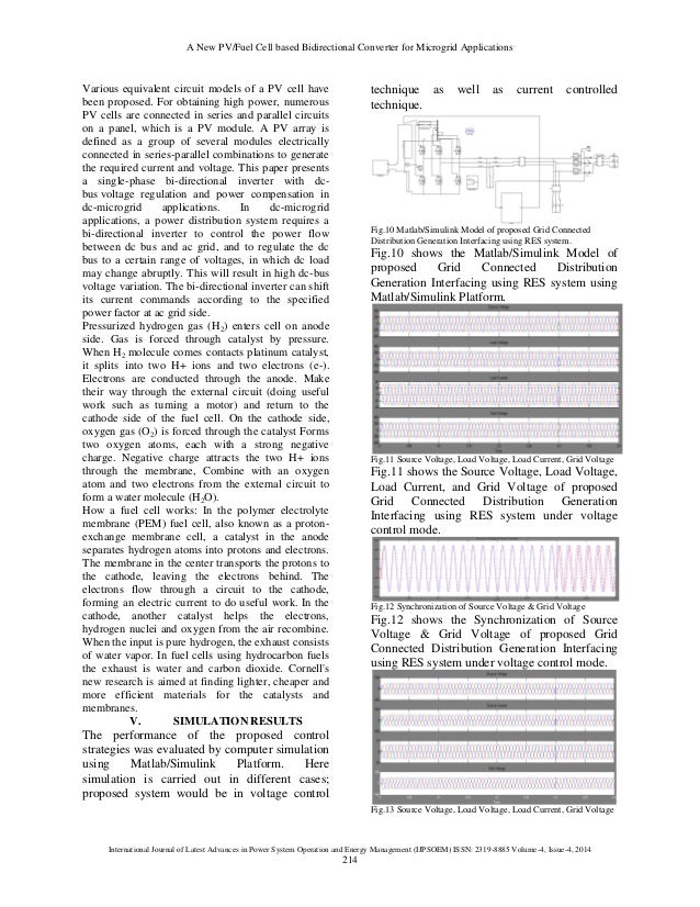 a new pv/fuel cell based bi-directional pwm converter for micro grid applications | PDF ...