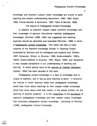 37.pedagogical content knowledge cochran | PDF