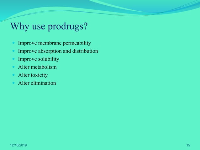 PRODRUG DESIGN [M.PHARM] | PPTX | Pharmaceutical Drugs | Medical Health