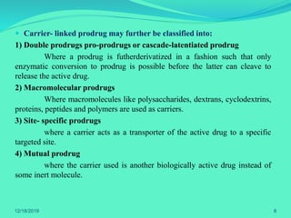 PRODRUG DESIGN [M.PHARM] | PPTX