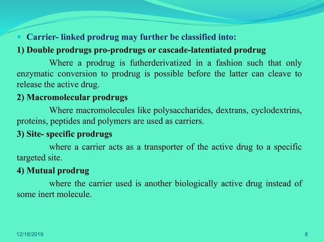 PRODRUG DESIGN [M.PHARM] | PPTX | Pharmaceutical Drugs | Medical Health