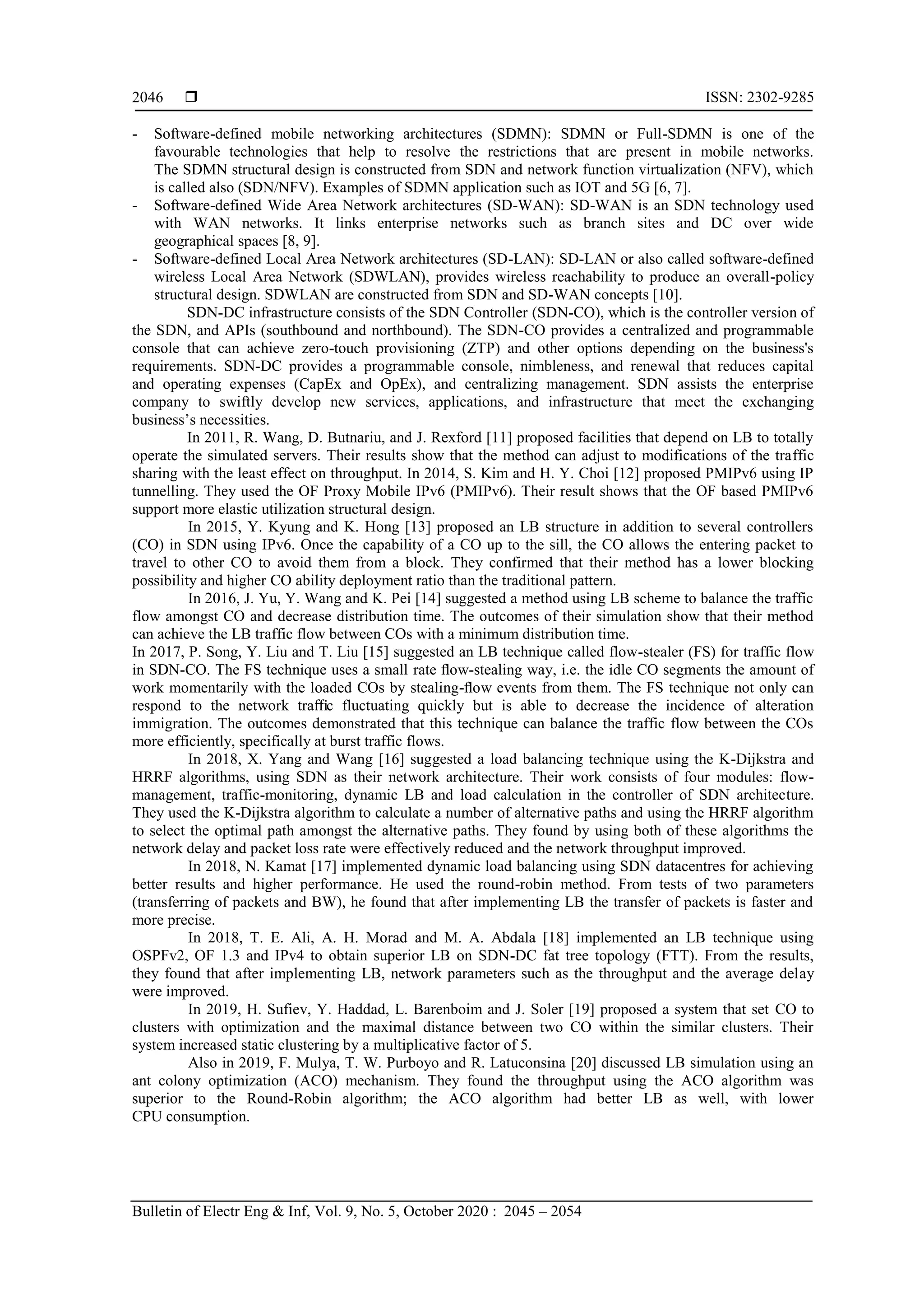 Traffic Management Inside Software Defined Data Centre Networking Pdf Computer Networking