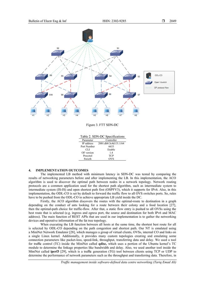 Traffic Management Inside Software Defined Data Centre Networking Pdf Computer Networking