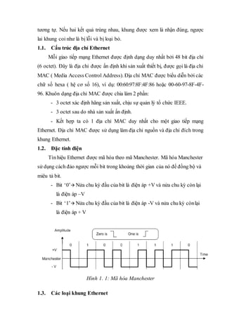 Đề tài: Điều khiển thiết bị qua mạng Ethernet, HAY | PDF