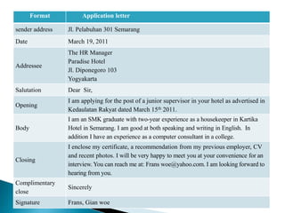 37. application letter 1 | PPT
