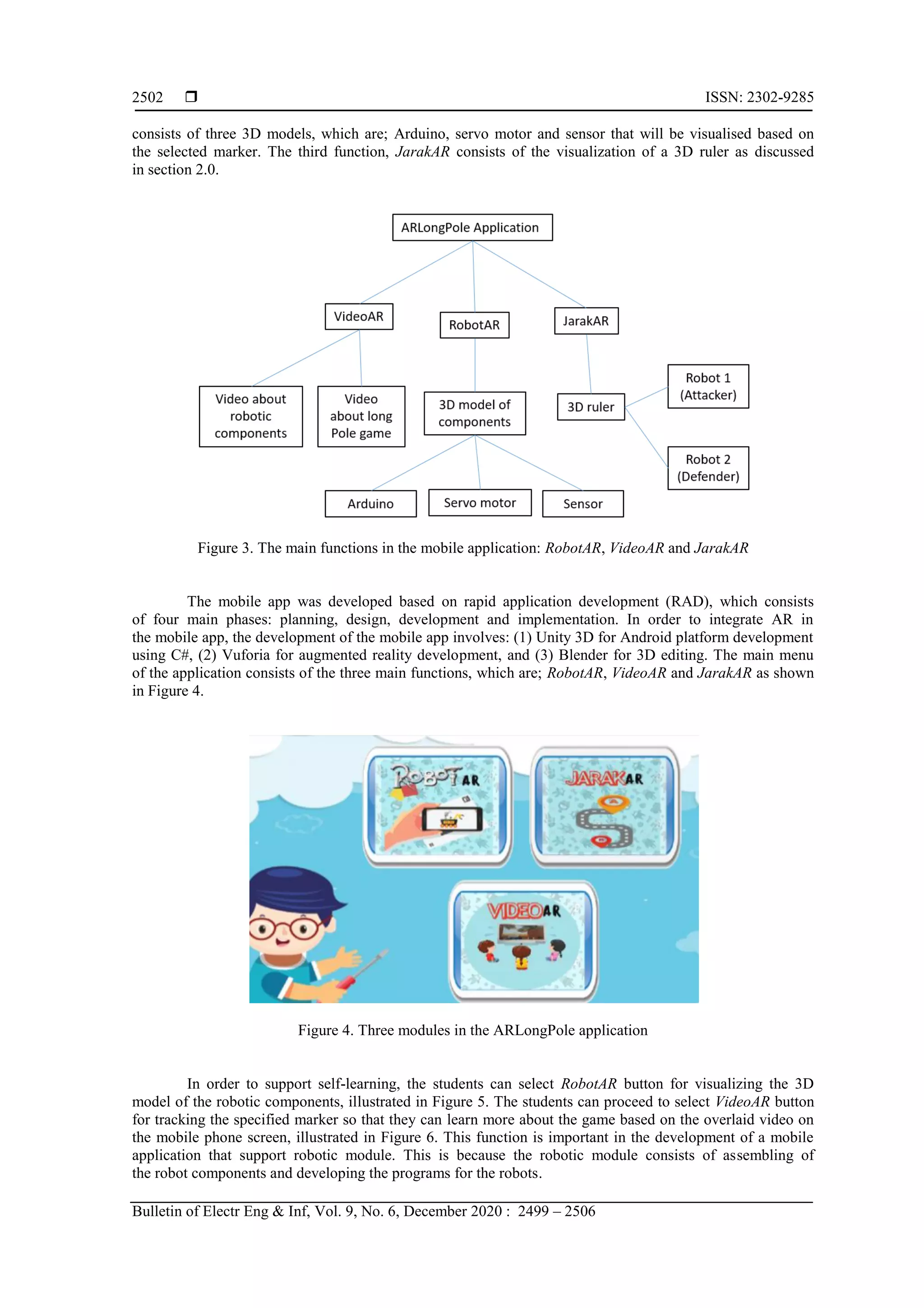 Mobile augmented reality using 3D ruler in a robotic educational module ...