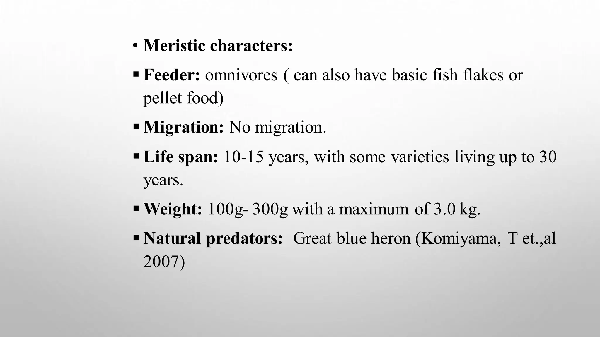 Goldfish Introduction , Morphology & its behaviour characteristics | PDF