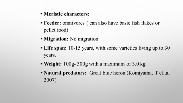Goldfish Introduction , Morphology & its behaviour characteristics ...