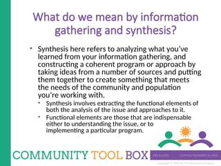 Data analysis - Information gathering and synthesis | PPT